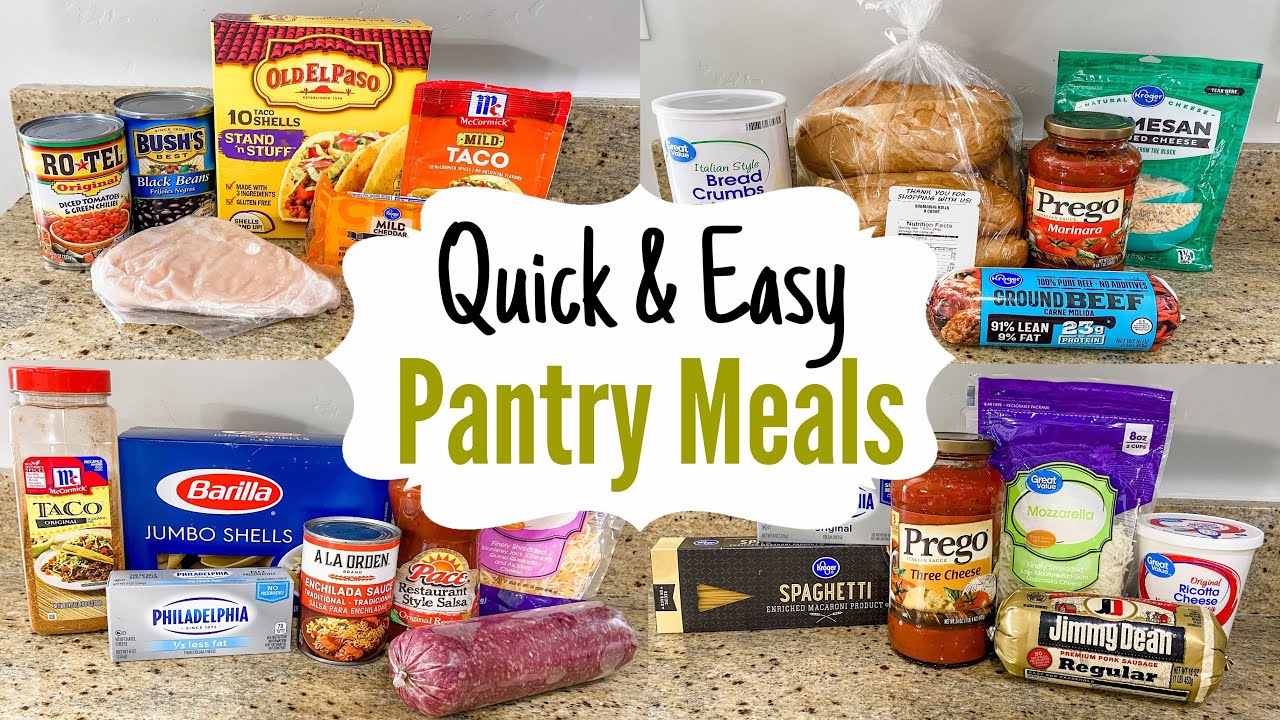 YOUTUBE VIDEO: 5 EASY DINNER IDEAS + Ingredients I Keep In My Kitchen ...