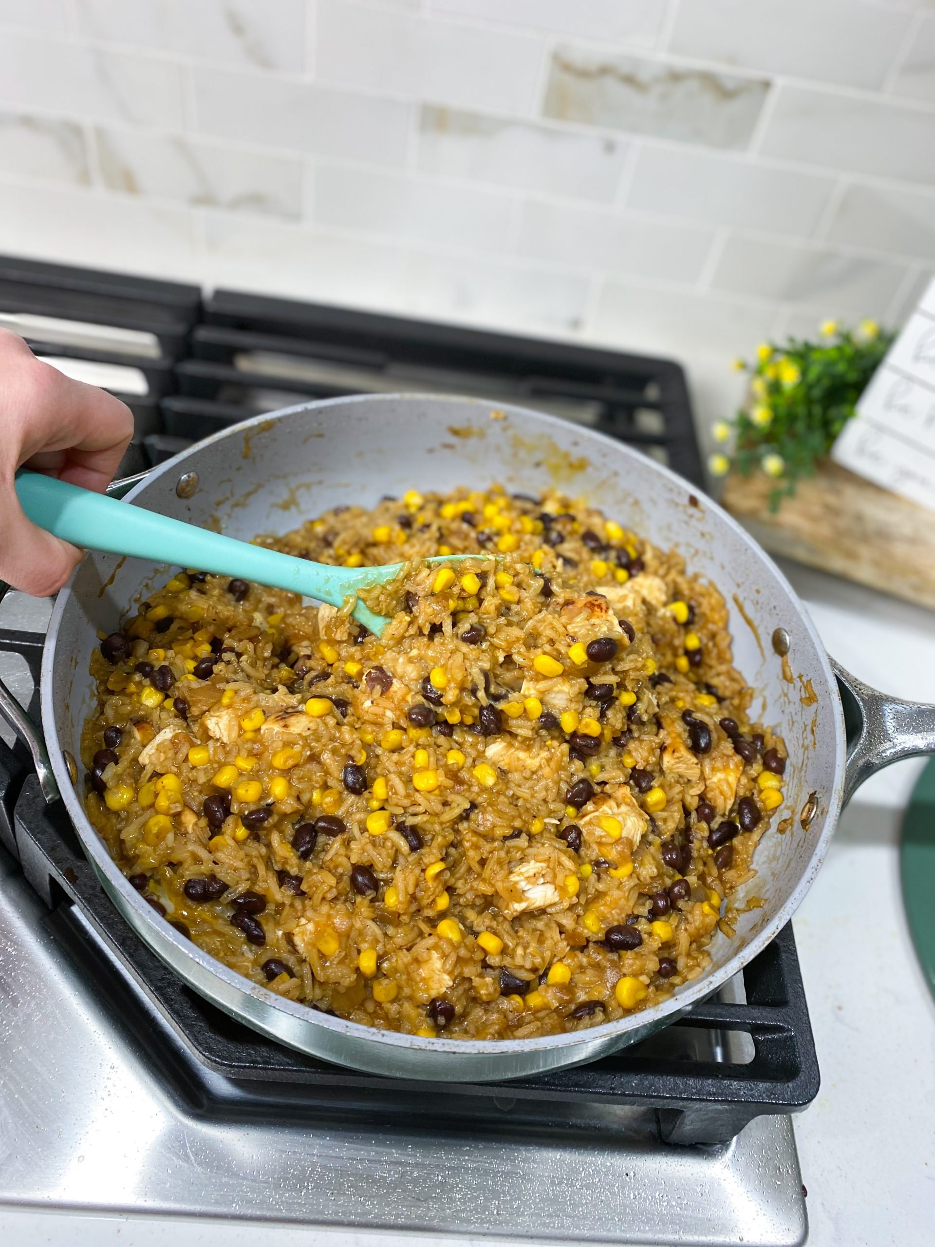 One-Pot Cowboy BBQ Chicken and Rice - Julia Pacheco