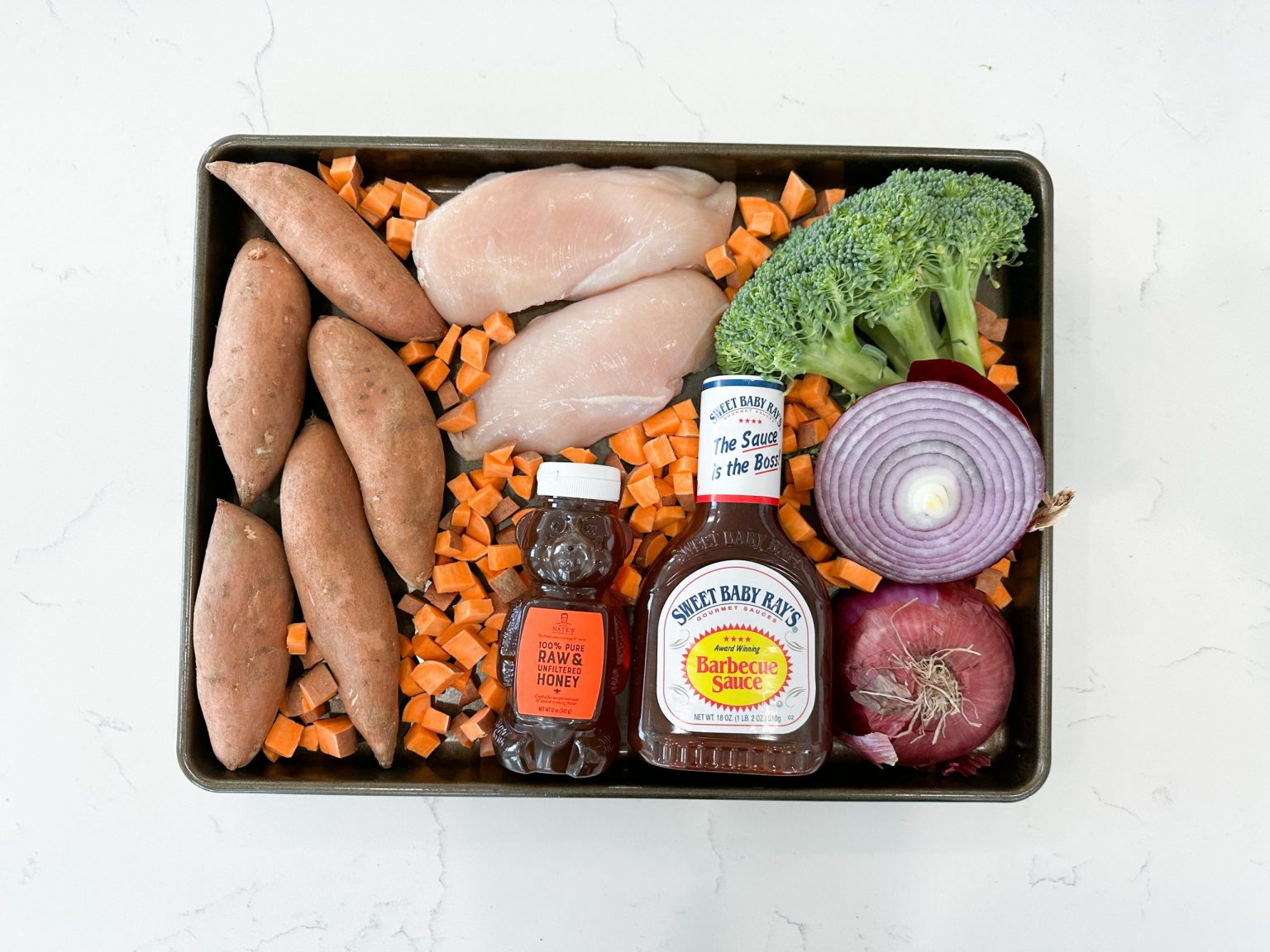 Sheet Pan BBQ Chicken and Vegetables - Julia Pacheco