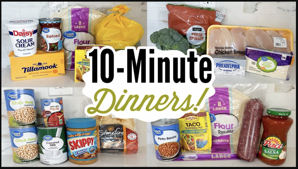 10 MINUTE DINNERS | 5 EASY MEALS READY IN 10 MINUTES! | JULIA PACHECO ...