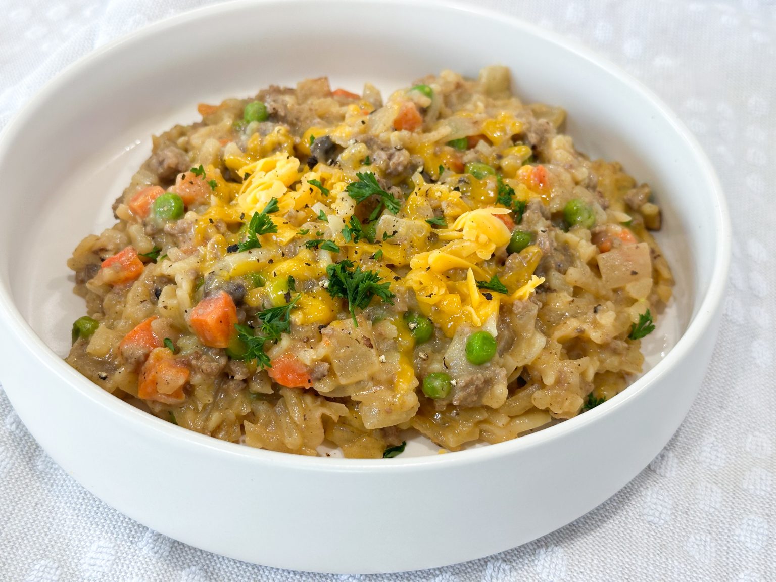 Cheeseburger Hash Brown Casserole - Julia Pacheco