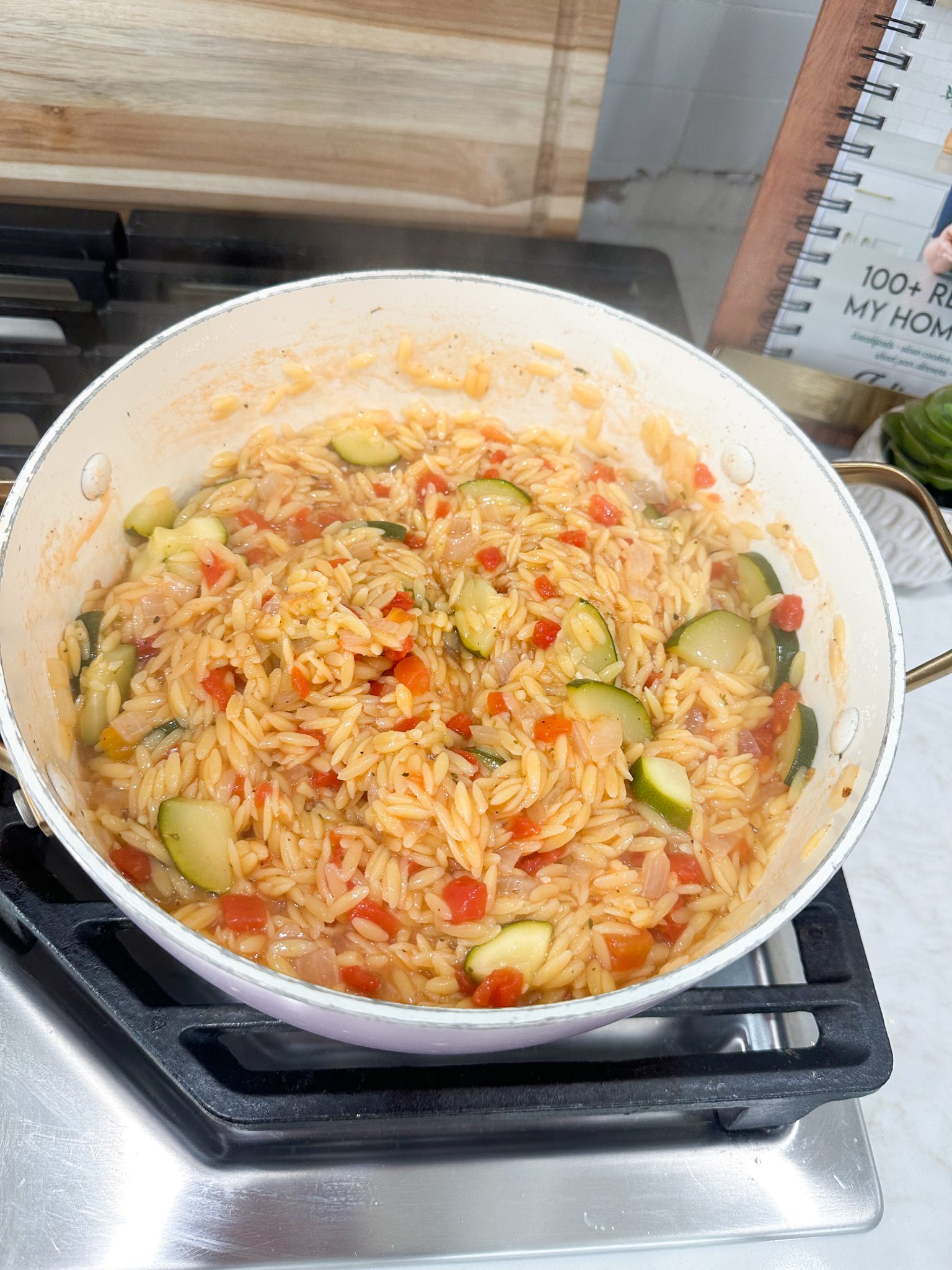 One Pot Orzo with Vegetables - Julia Pacheco