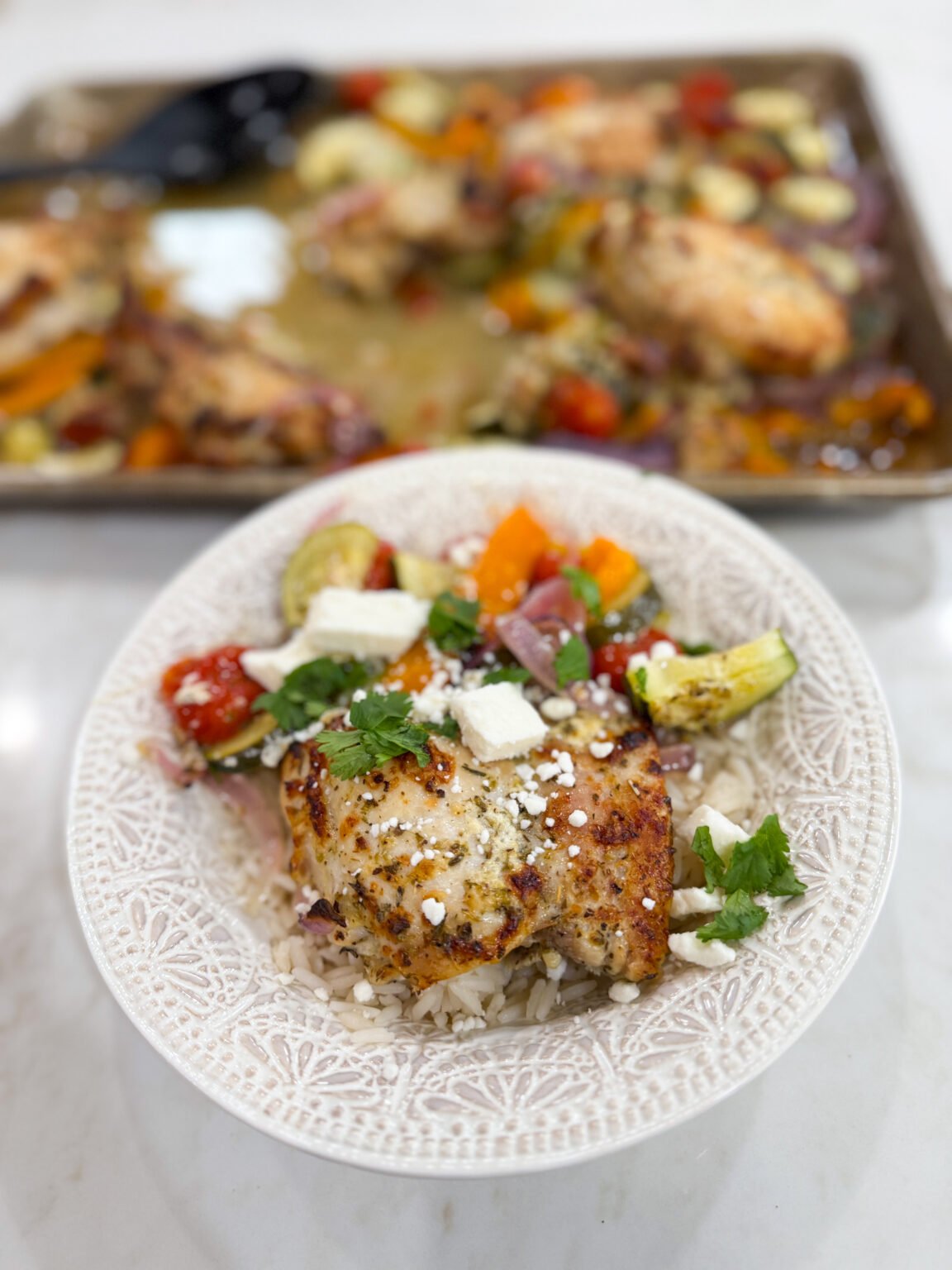 Sheet Pan Greek Chicken - Julia Pacheco